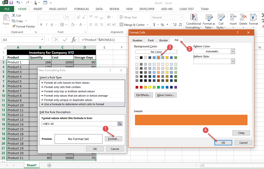 How To Set Conditional Formatting To Highlight An Entire Record Row ...