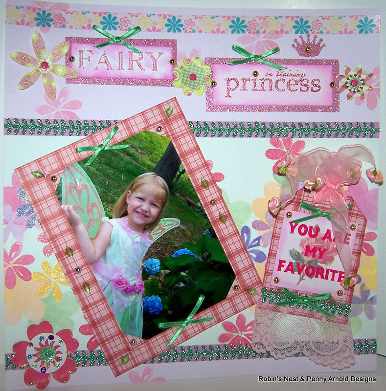 Fairy Princess Layout with Robin's Nest Scrapbooking Supplies | Scrap ...