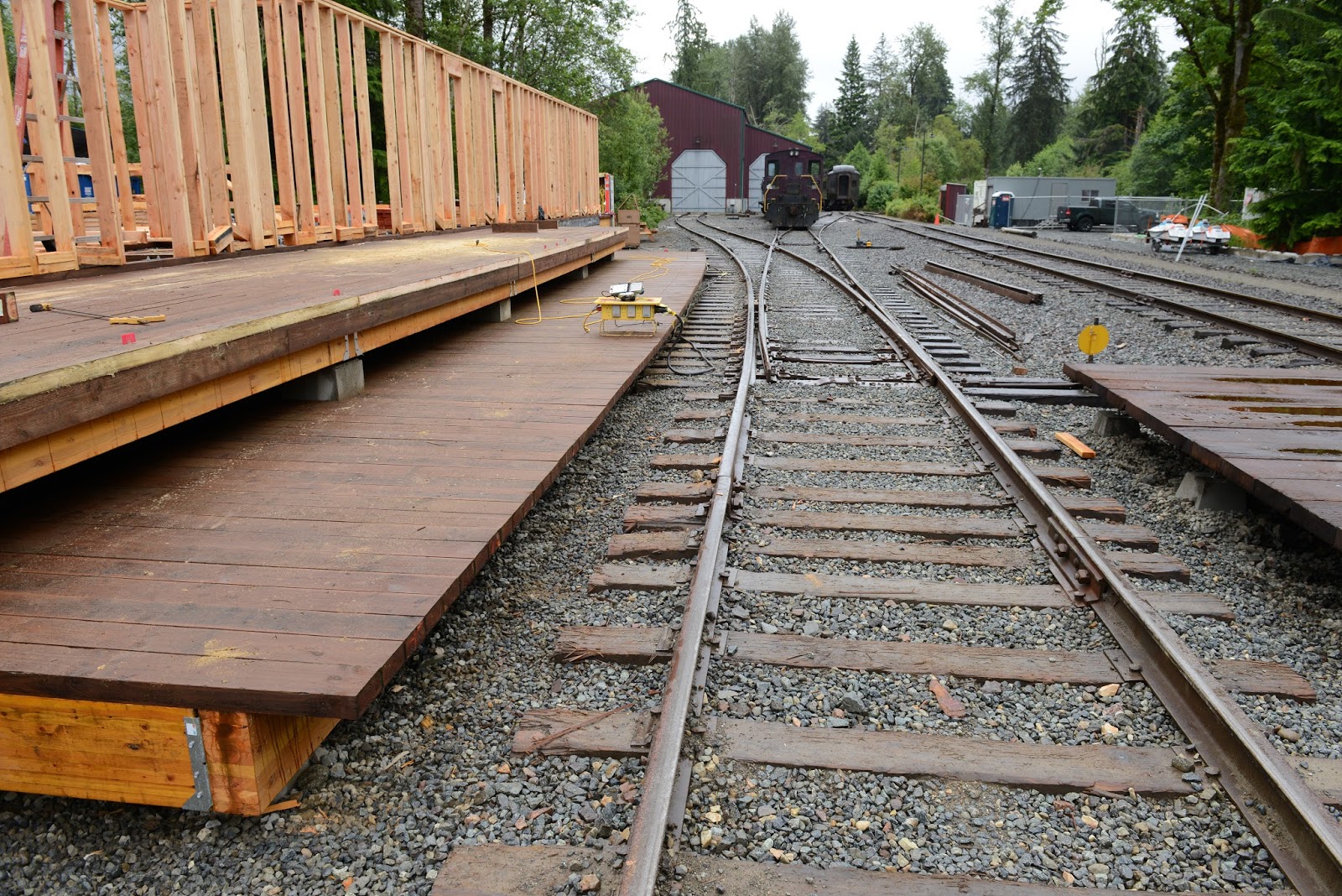 Northwest Railway Museum Blog: Railway Education Center framing