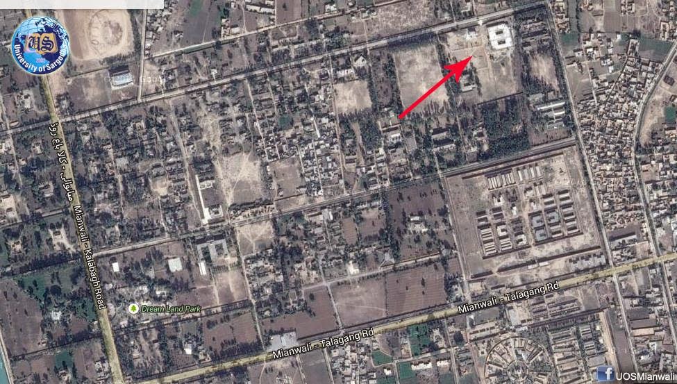 UOS Mianwali Location and Map - University Of Sargodha Sub-Campus Mianwali