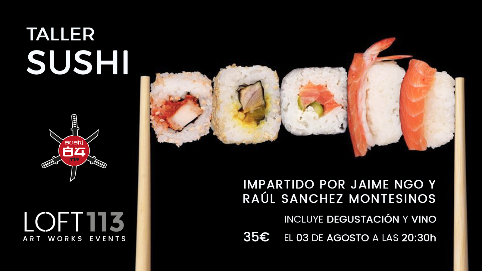 Taller de Sushi en Loft 113
