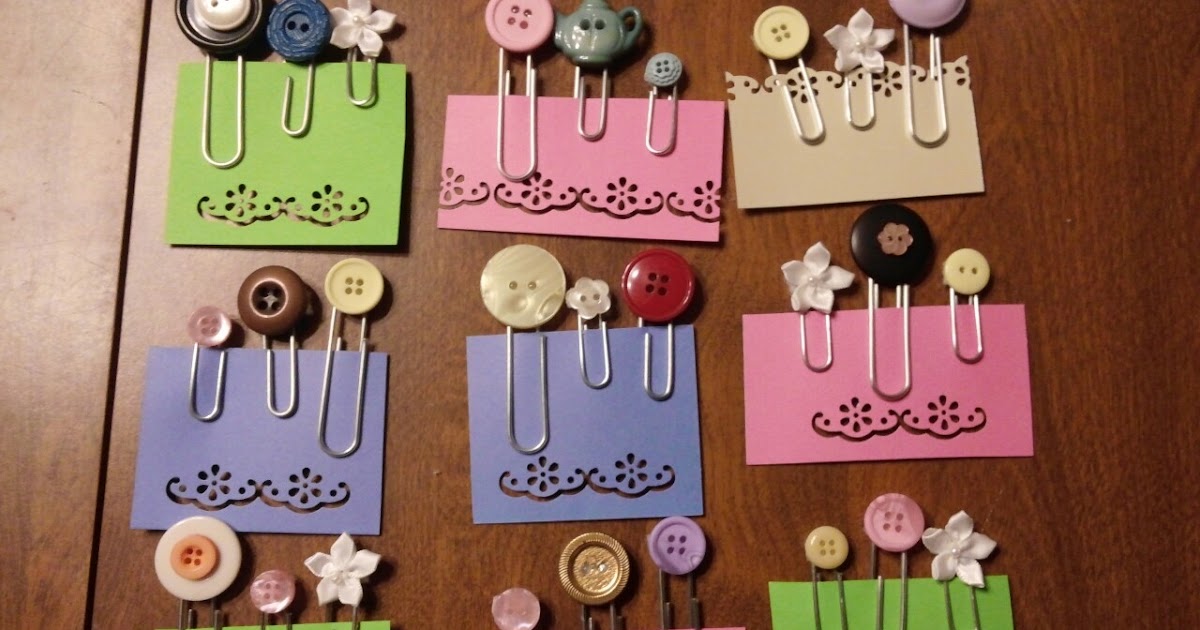 Sheryl's Crafting Corner: Button Bookmarks