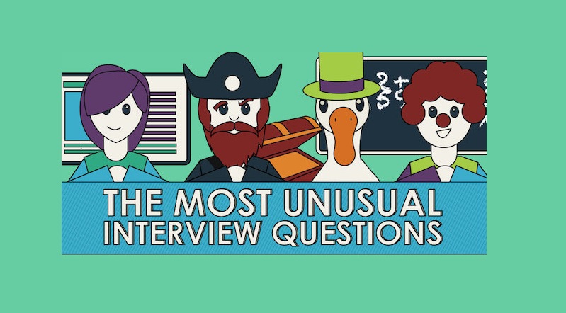 The Most Unusual Interview Questions - #infographic