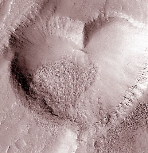 Happy Valentines Day Everyone, Heart Shaped Crater On Mars Found By ...