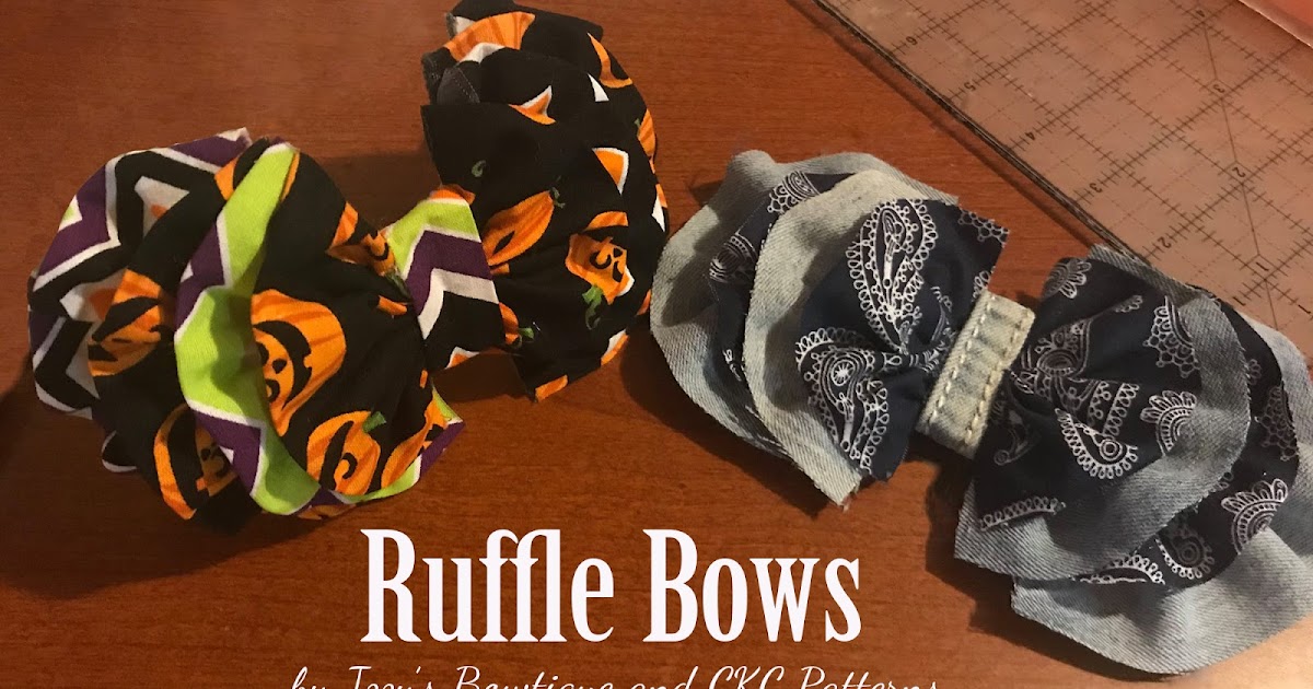 Create Kids Couture: Ruffled Wavy Fabric Bow