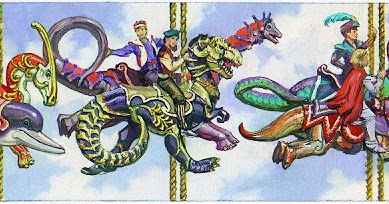 Gurney Journey: Kids Riding Dinosaurs