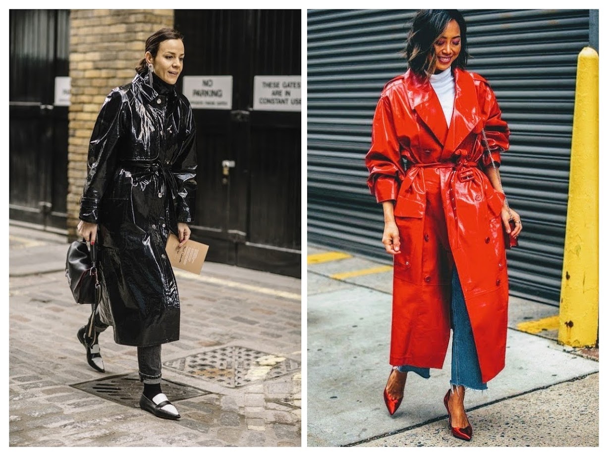 Vinyl Trench Coat and How to wear vinyl for 2018 Fashion Inspiration ...