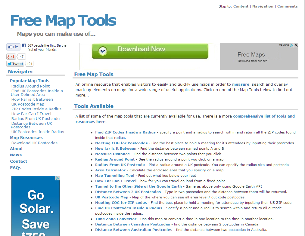 Free Map Tools Area _ Google Maps Tool – EVMJI