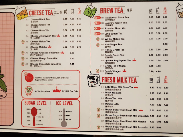 Bubble Tea Intel: Liho Singapore Menu 2019 - alexis blogs