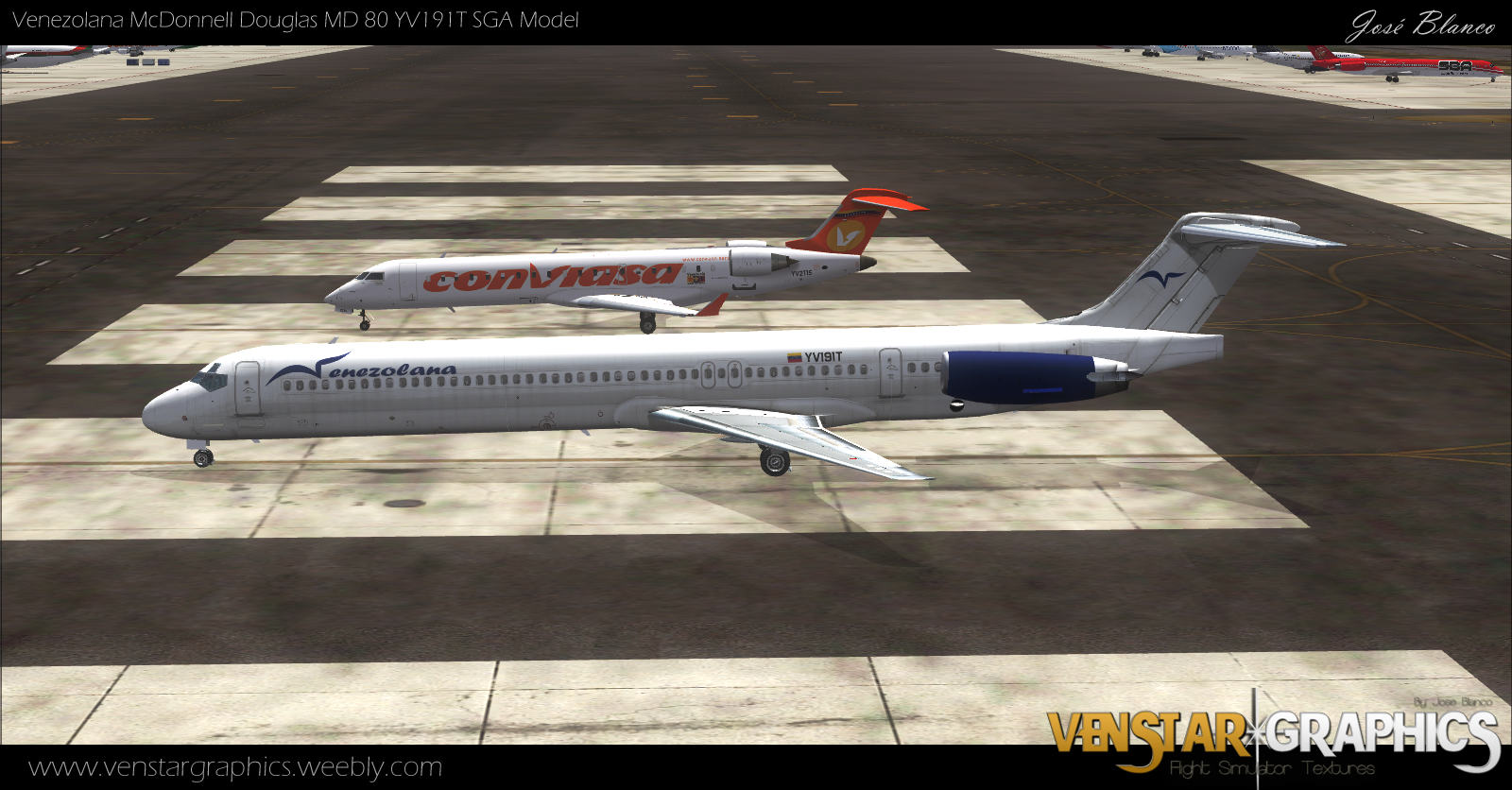 [FS2004/FSX] McDonnell Douglas MD 80 YV191T SGA