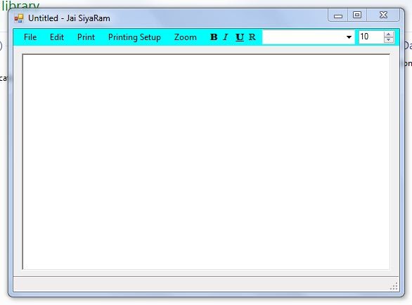 C# Notepad: Notepad Built in C# GUI