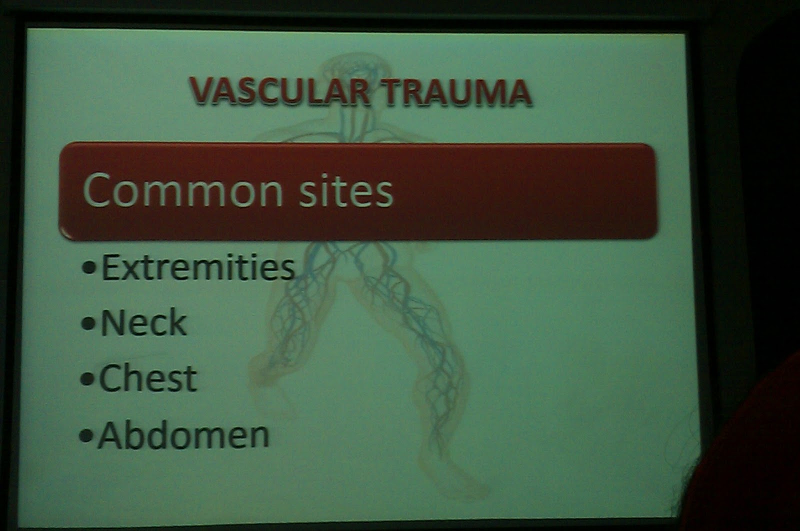 Lecture Slides; Surgery; Vascular trauma