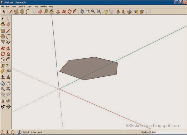 LESSON 3-5 : Drawing Polygons - 888 Sketchup