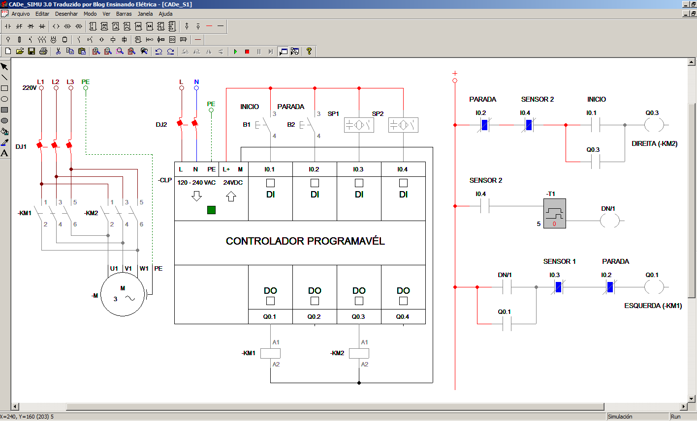 Aprenda o Comando Carro Sequencial [LADDER] - Ensinando Elétrica ...