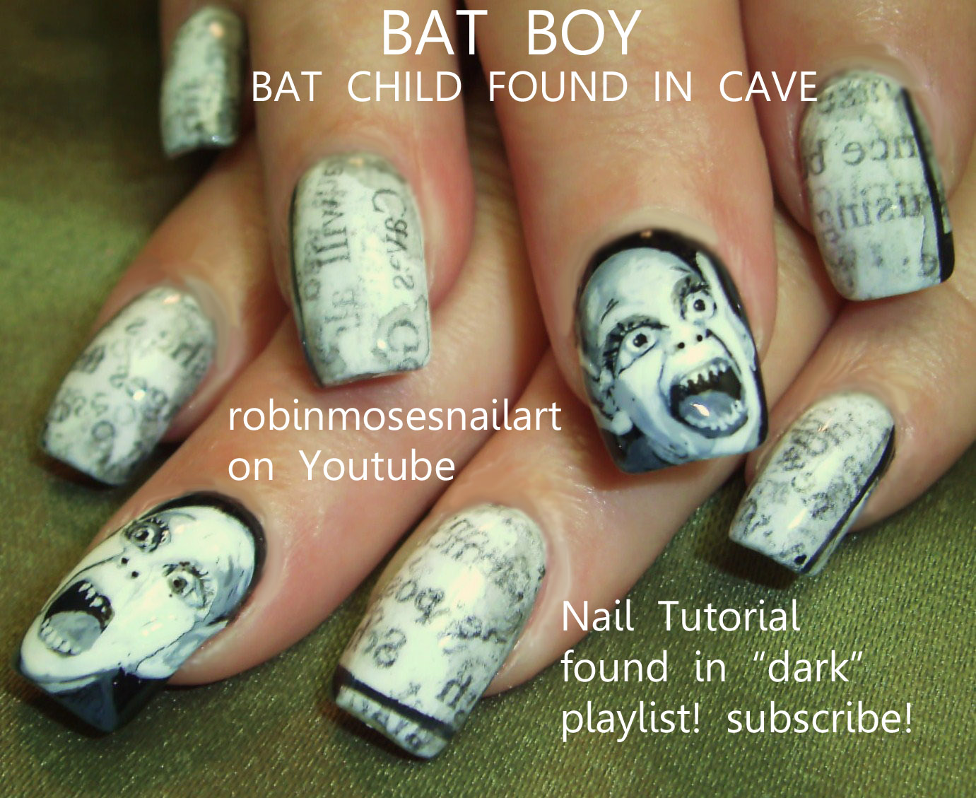 Robin Moses Nail Art: "Scary Nail Art" "Halloween Nails" "scary movie ...
