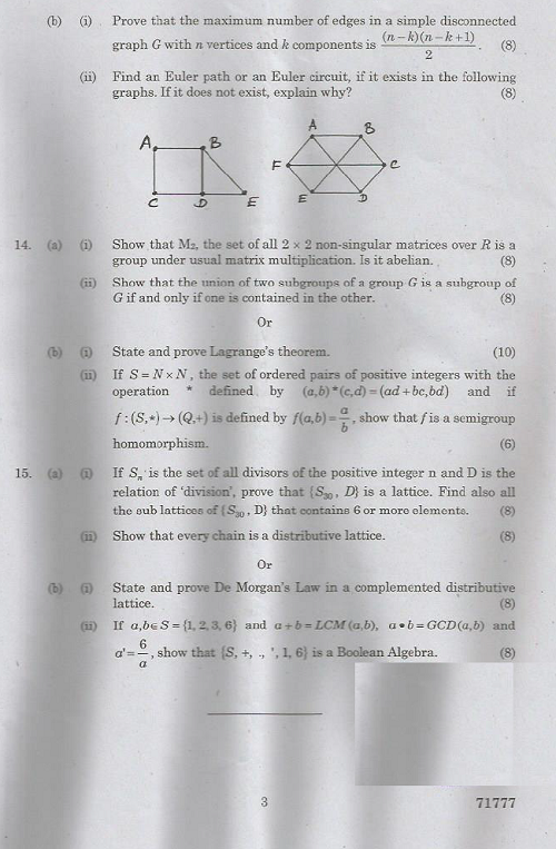 MA2265 Discrete Mathematics April May 2015 Question Paper - University ...