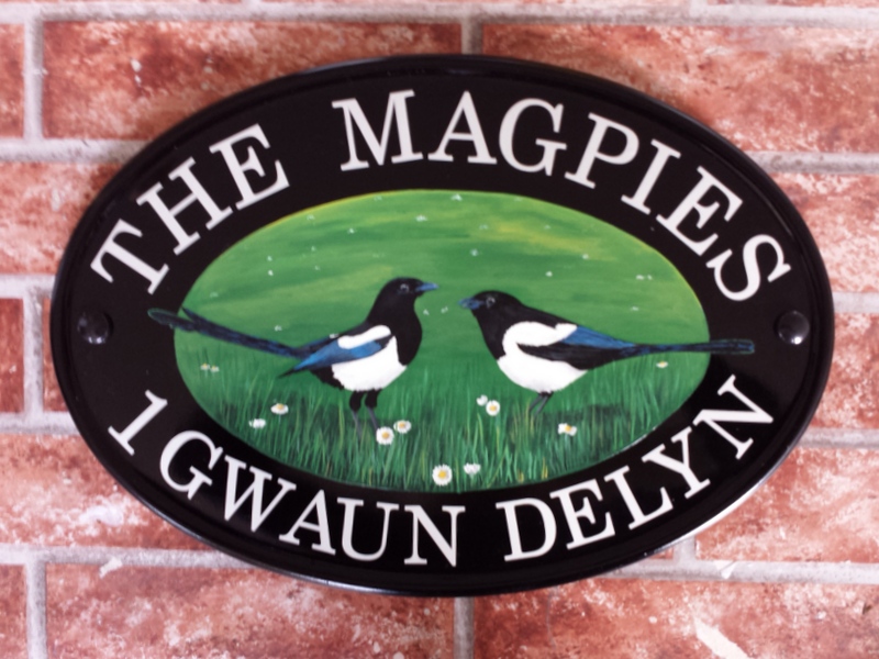 Pictorial House Signs from Yoursigns Ltd: Two Magpies for Joy