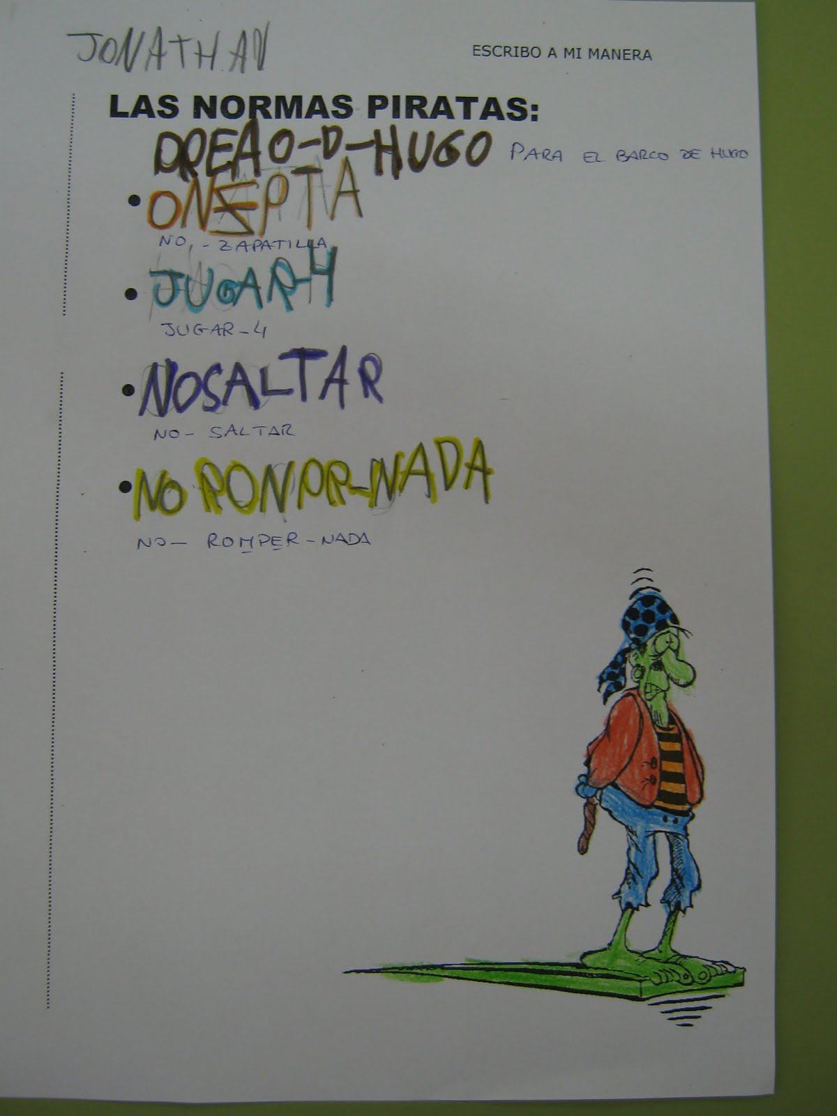 LOS PEQUES DEL PICASSO: Barco pirata