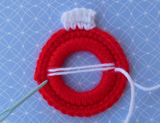 Whiskers & Wool: Christmas Ball Ring Ornament
