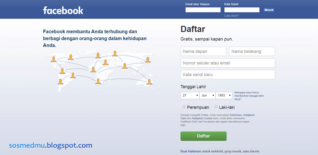 Cara Membuat dan Mendaftar Akun Facebook - boldpedia.blogspot.com