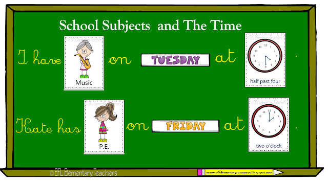EFL Elementary Teachers: School Subjects and The Time