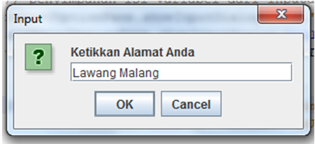 Input GUI | JOptionPane ~ Materi Java Pemula