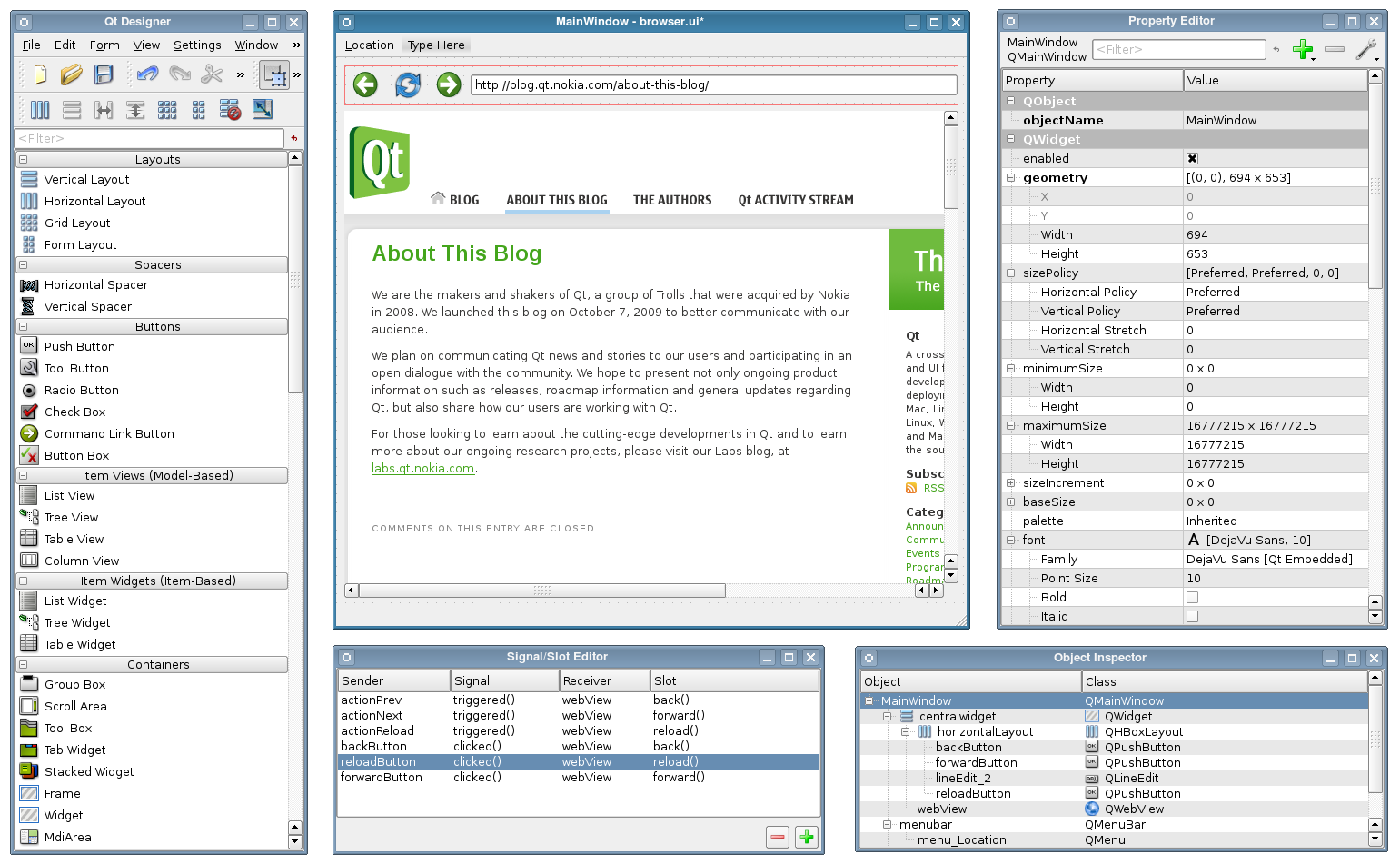 Qt Creator 2 3 Ide For Qt Toolkit Tech Quark