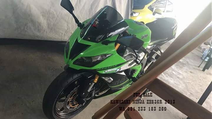 For Sale Kawasaki ZX636R FP 2013 bulan 6 pajak hidup Km 8000 plat B ...