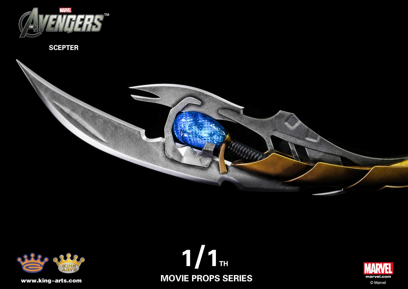 NewGen ToyZ: 1/1 Movie Props Series * MPS002 * 1/1 LOKI’S CHITAURI SCEPTER