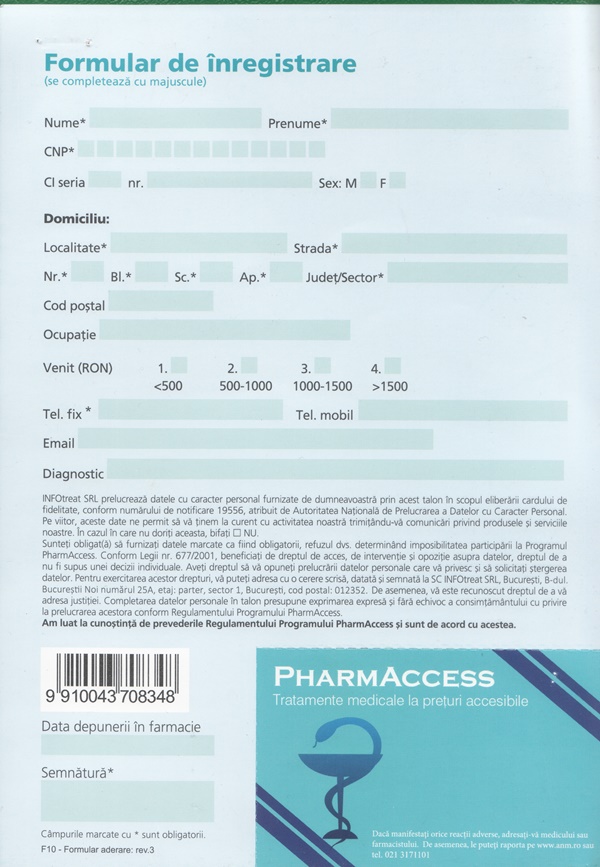 Să profităm!: INFOtreat SRL - Programul PharmAccess