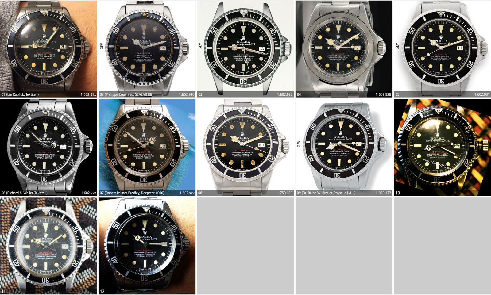 Welcome to RolexMagazine.com: ALL Single Red SEA-DWELLERS