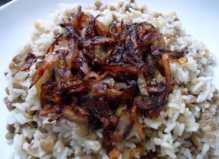 Café com prosa: Culinária Árabe - Mjadra (ou arroz com lentilha)