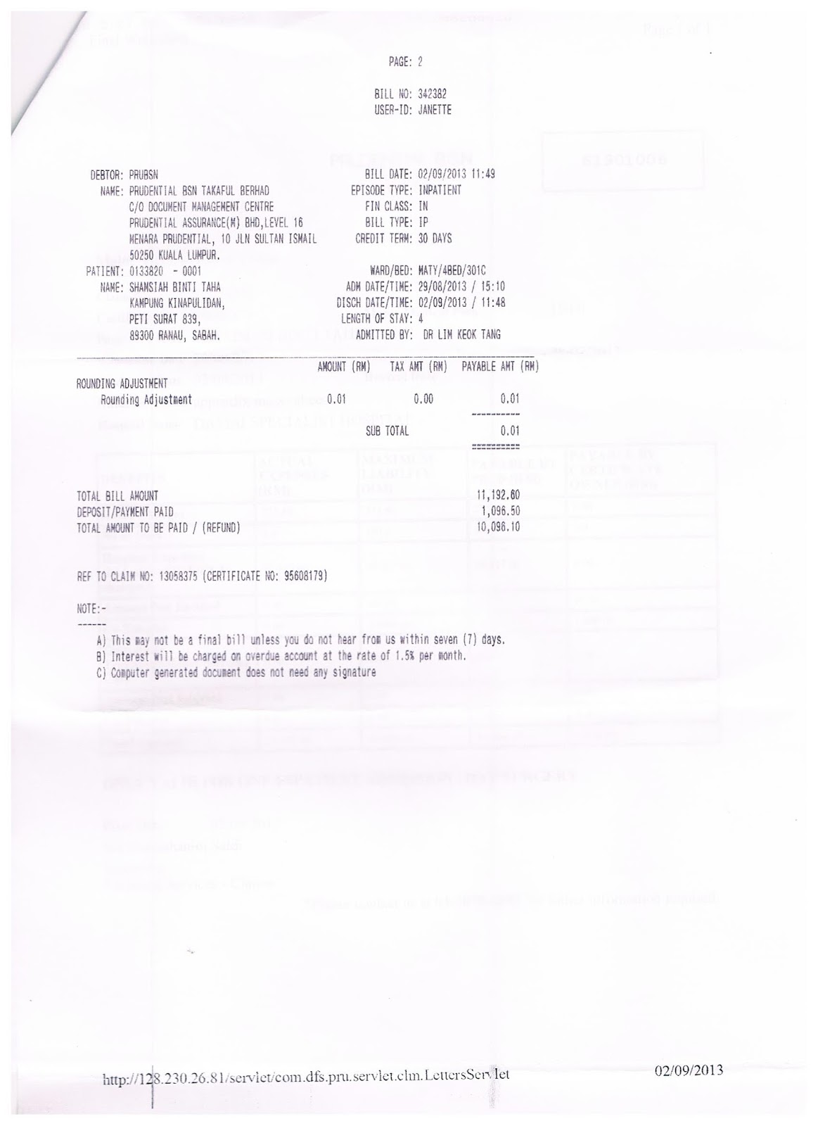 SEMUA TENTANG DIRI AKU: ISTERIKU MASUK WAD ...SAKIT + PEMBEDAHAN ...