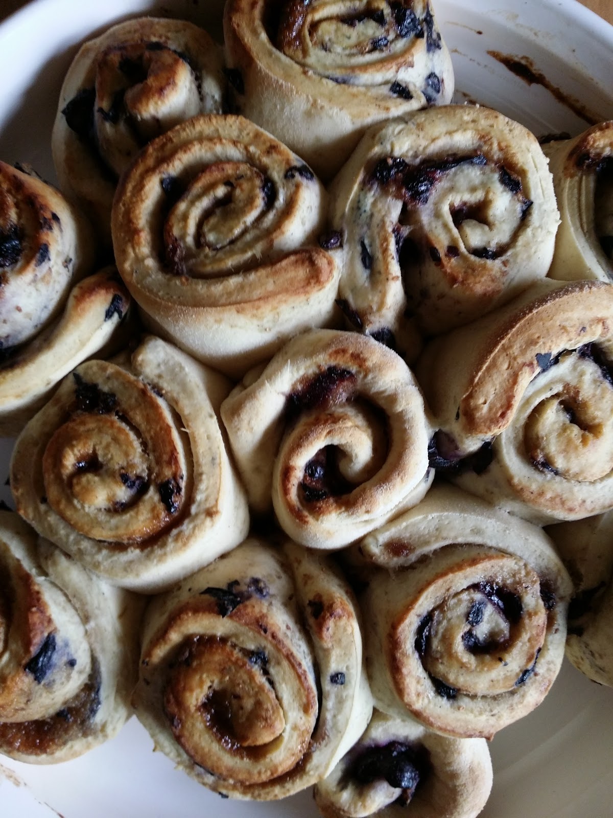 Blueberry and Cinnamon Scrolls