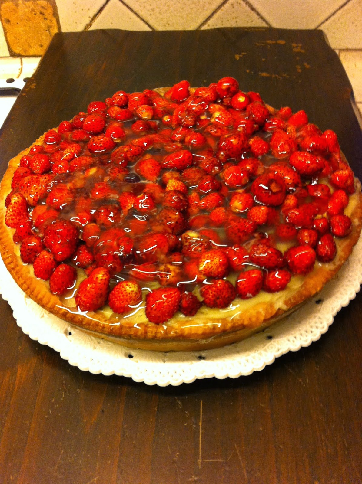 OK Cucchiai: Crostata di fragoline con crema pasticcera
