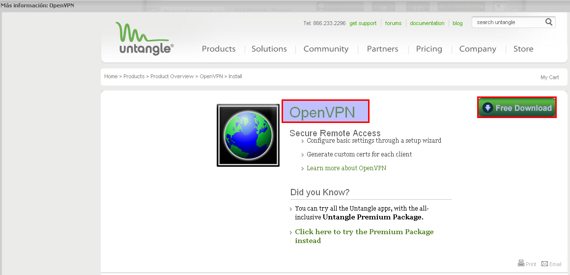 Blog de Davis: Untangle (Open-VPN) ( VPN road warrior)