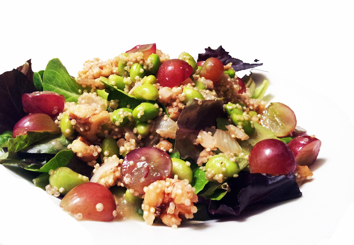 A Profound Hatred of Meat: Walnut & Red Grape Power Salad with Maple ...