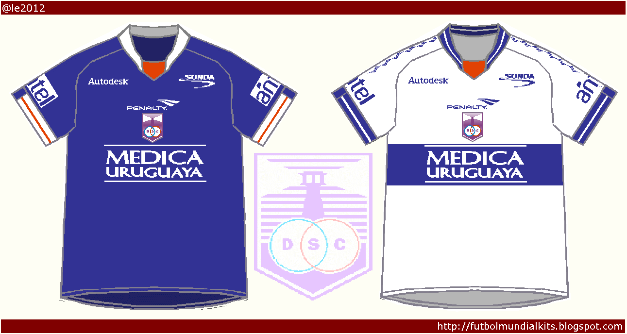 Fútbol Mundial Kits - Uruguay: Defensor Sporting - 2012/2013 (home y away)