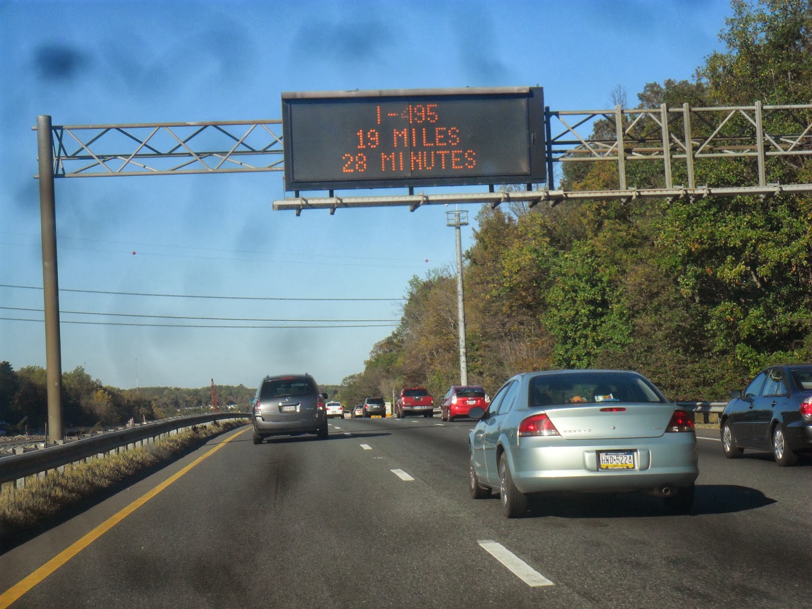 Luke's Signs: I-95 between Exit 150 & Exit 152 in Northern VA