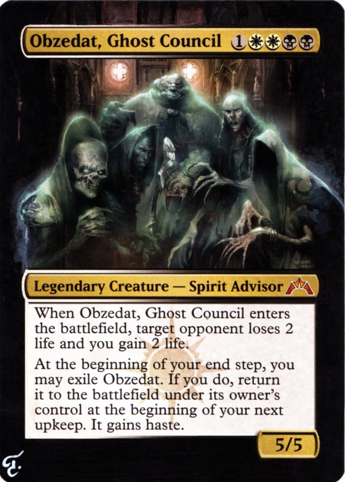 MTG Alters By Tila: Obzedat, Ghost Council - Gatecrash