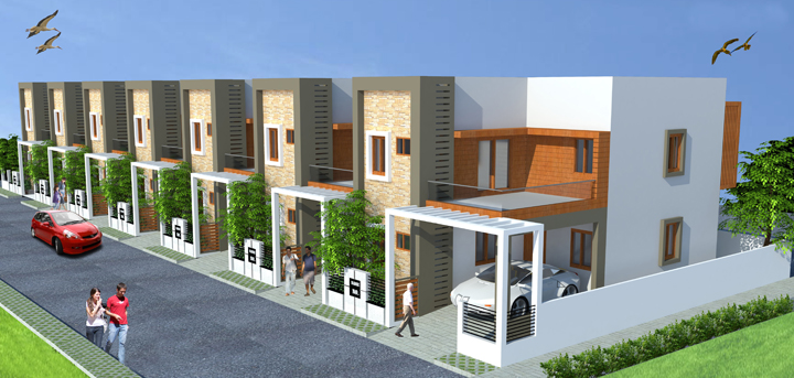Archplanest: Online House Design Consultants: Row House Elevation Designs