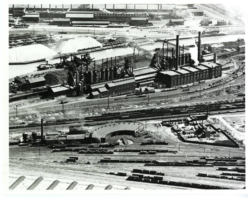 Towns and Nature: Cleveland, OH: B&O Roundhouse and Clark Ave. Yard