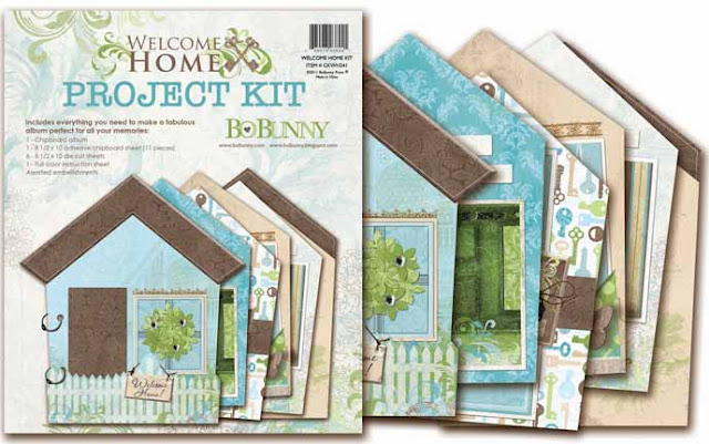 The BoBunny Blog: Welcome Home Project Kit meets Canvas