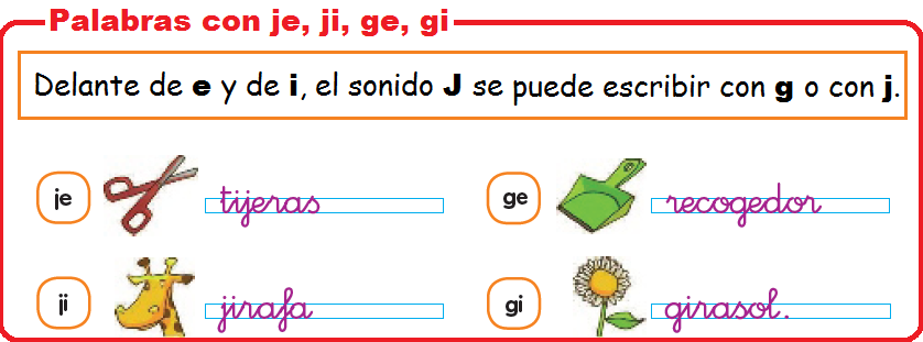 Experiencias de un maestro: Dictado 38. Ja, je, ji , jo, ju y ge, gi