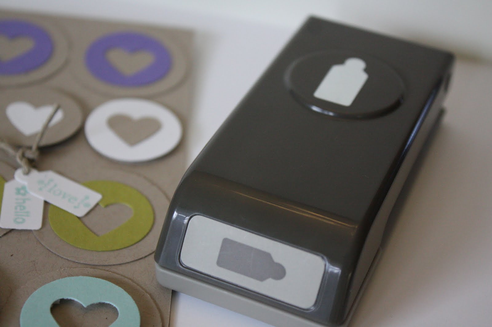 The Pursuit of Stampin'ess: Circle, heart, tag punch card by Stampin Up ...