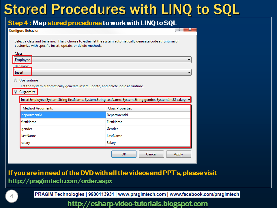 Sql Server Net And C Video Tutorial Part 5 Insert Update Delete Using Stored Procedures In