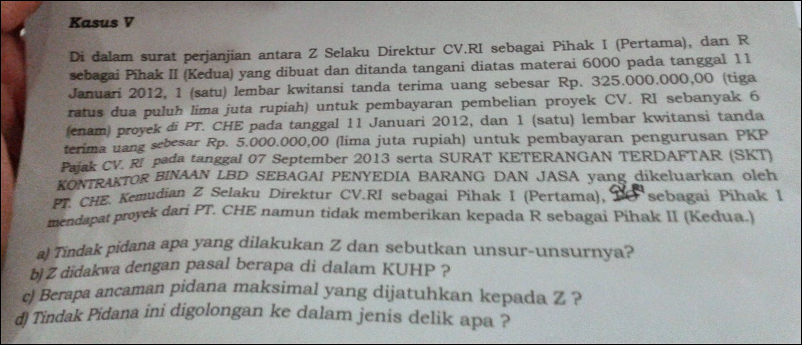 Delik - Delik Dalam KUHP