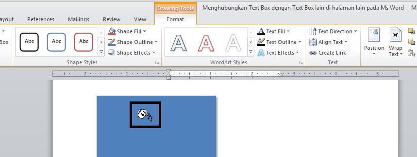 Menghubungkan Text Box dengan Text Box lain di halaman lain pada Ms ...