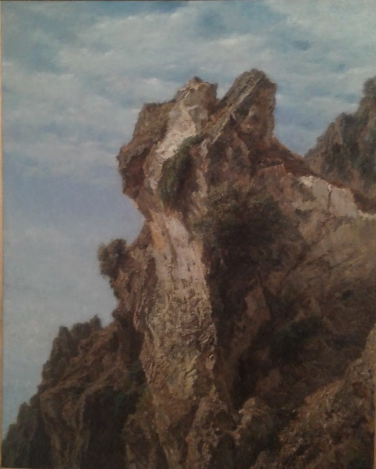 Vasto Gallery: Filippo Palizzi, “Una rupe costiera d'Amalfi”, 1878.