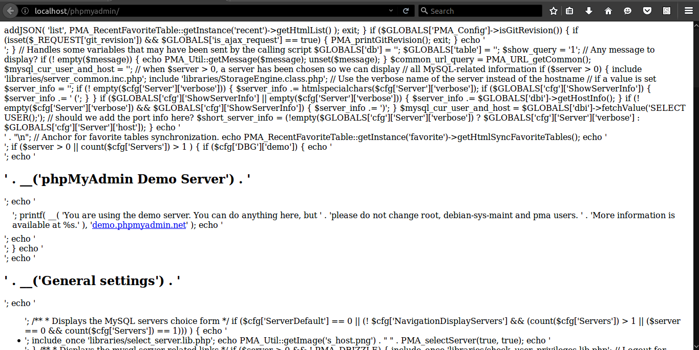 Cara Mengatasi Error Pada Start Page PhpMyAdmin - Maulana Efendi